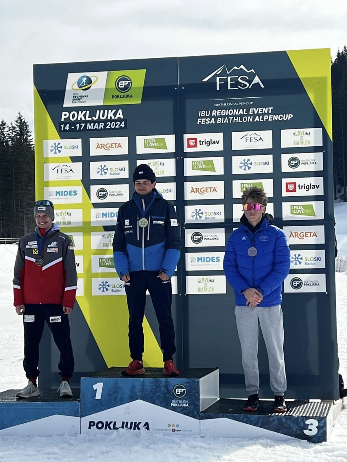 GREGOR RUPNIK OSVOJIL BRON V ALPSKEM POKALU V BIATLONU - TSK Logatec